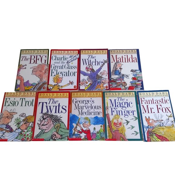 Roald Dahl | Accents | Vtg Roald Dahl Lot Of 9 Paperback Books Twits ...